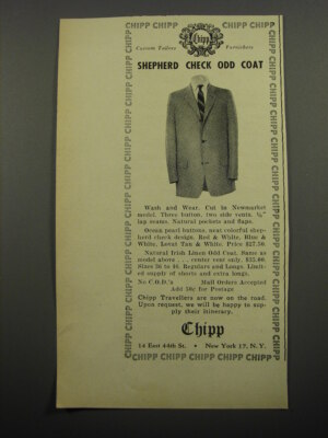 1955 Chipp Shepherd Check Odd Coat Advertisement | eBay