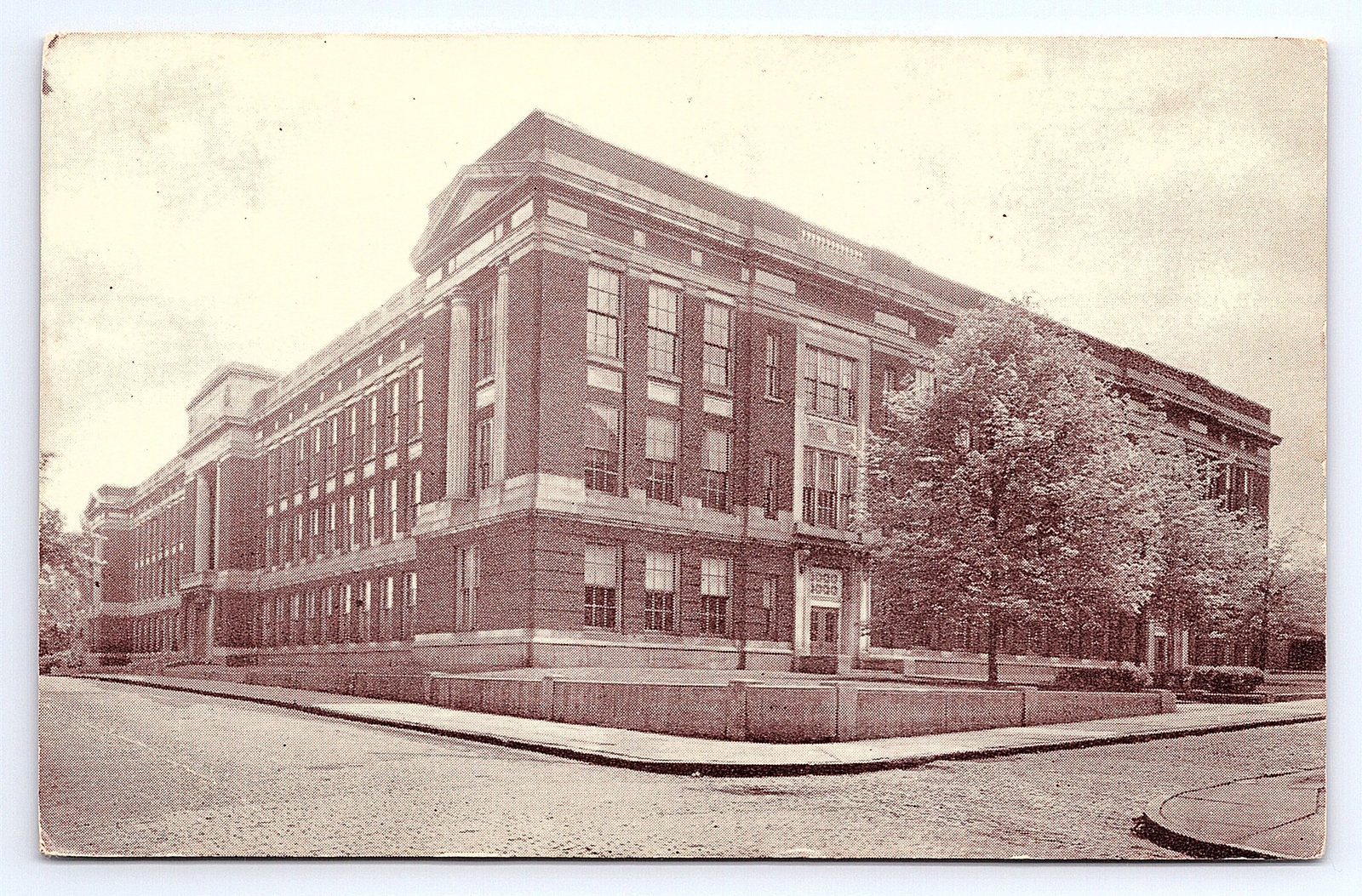 Postcard Senior High School Building Butler Pennsylvania East North ...