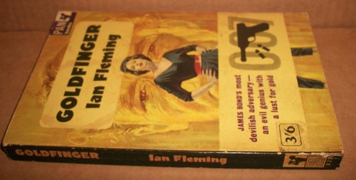 vtg Goldfinger Ian Fleming James Bond 007 Pan import X238 paperback 9th ...