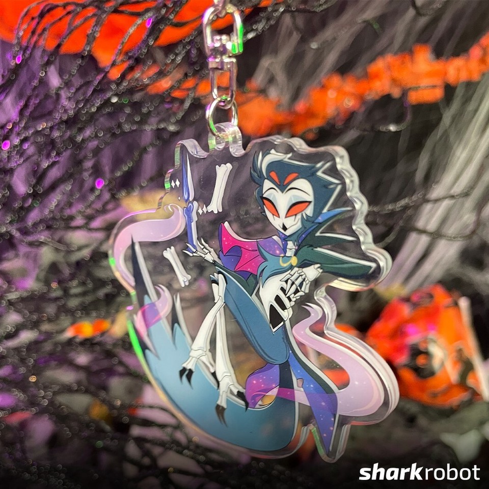 Helluva Boss Halloween Skeleton Stolas 2024 Acrylic Keychain SOLD OUT ...