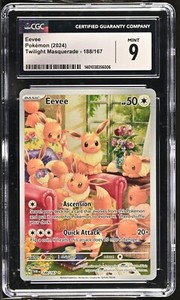 Eevee 2024 Scarlet & Violet: Twilight Masquerade #188/167 Illustration ...