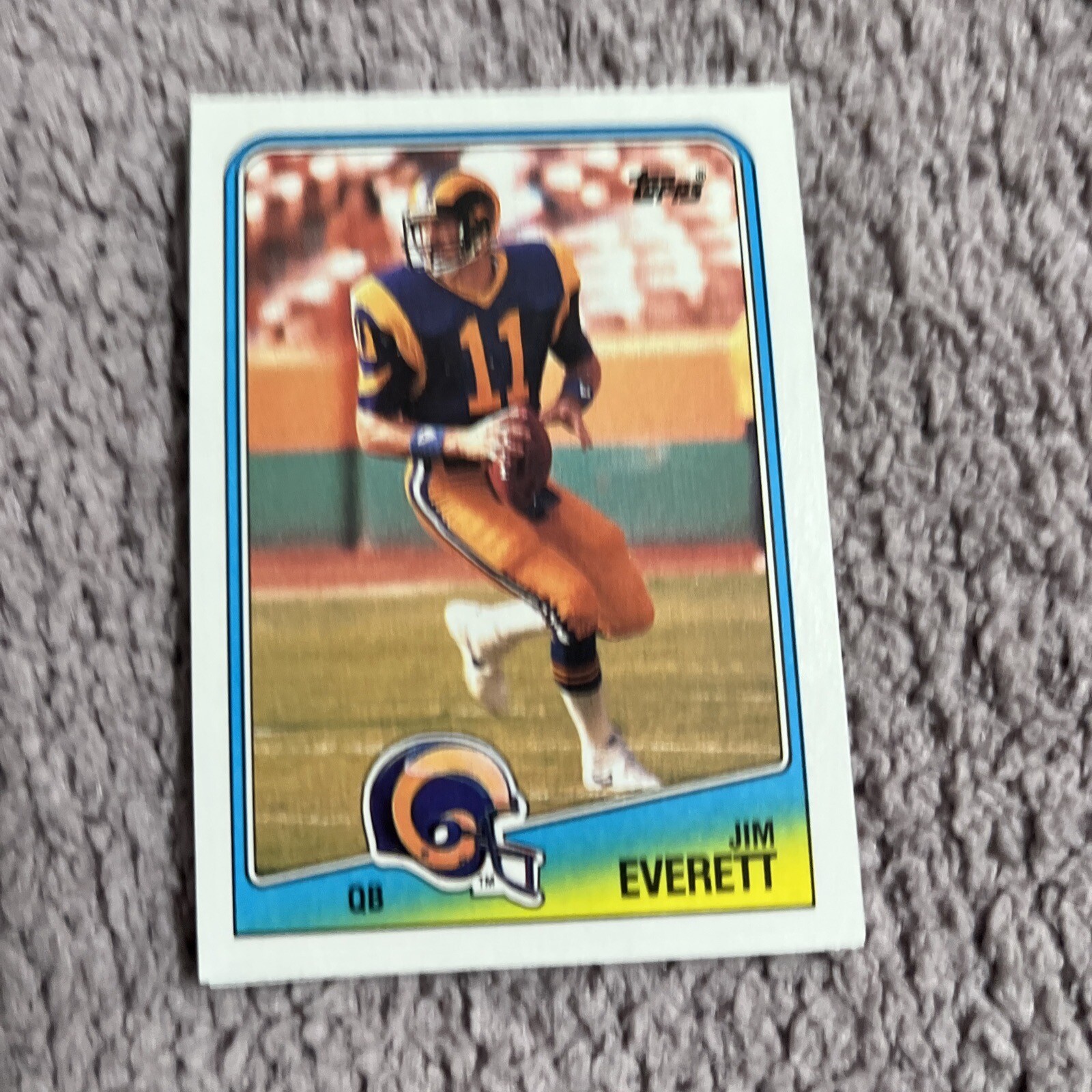 1988 Topps #288 Jim Everett Los Angeles Rams Football Card | eBay