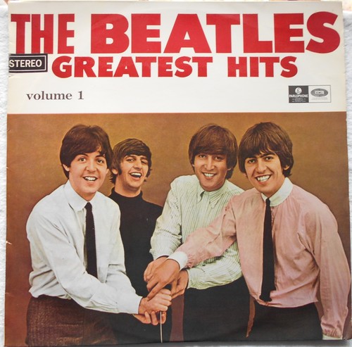 THE BEATLES:Greatest Hits Volume 1.RARE Aussie/OZ ORIG STEREO BANNER ...