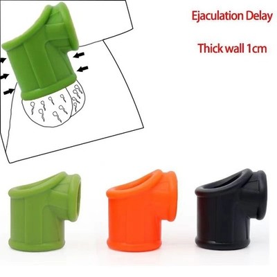 BDSM Silicone Ball Scrotum Stretcher & Penis Erection Enhancer Squeeze ...