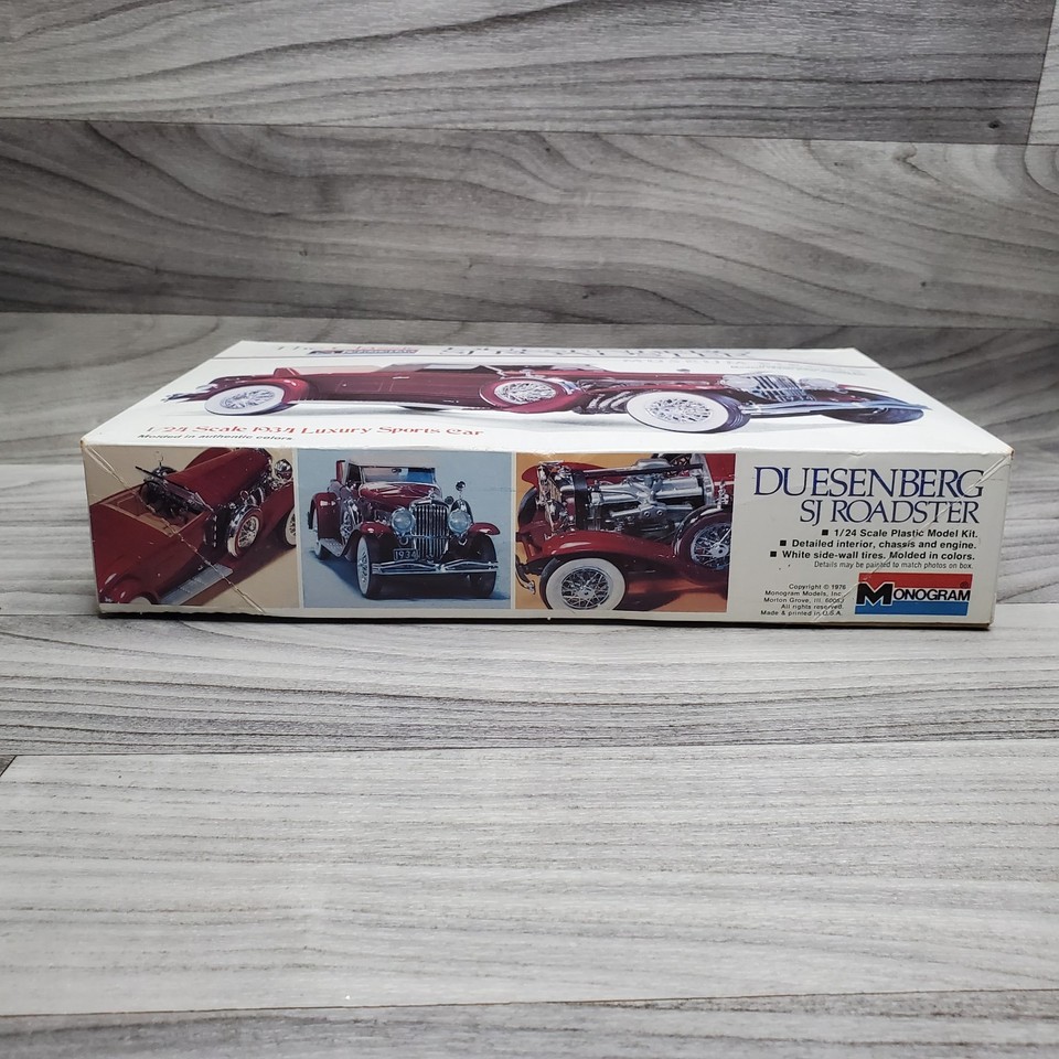 1934 Duesenberg SJ Roadster MONOGRAM 2302 1:24 Luxury Car Model Kit | eBay