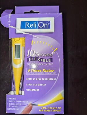 ReliOn 10 Second Digital Thermometer Soft & Flexible Tip | eBay