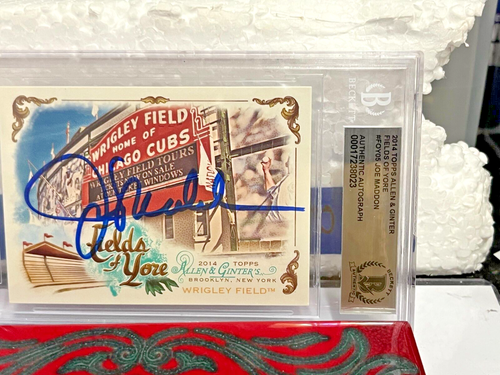 2014 Topps Now Joe Maddon Signed Auto Chicago Cubs FOY-O5 Card BAS COA ...