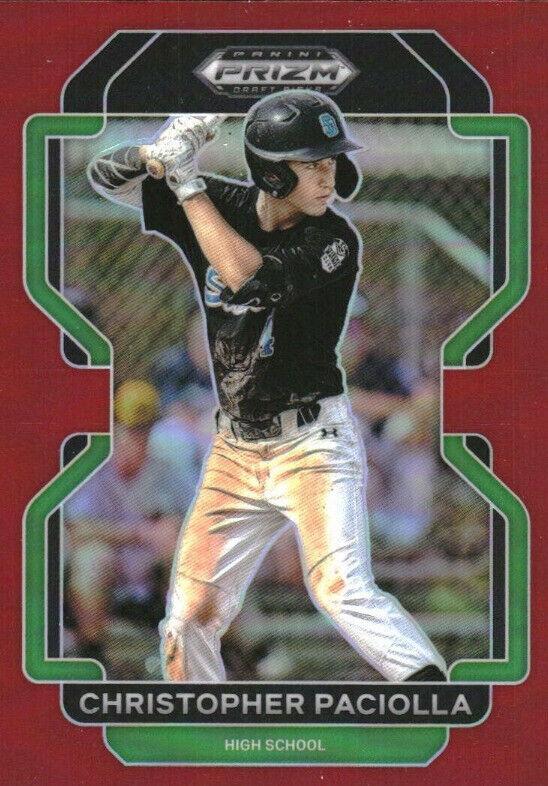 2022 Panini Prizm Draft Picks - Christopher Paciolla #PDP86 Red Prizm ...