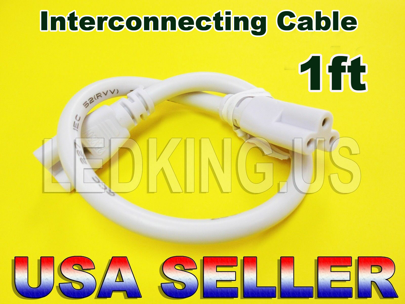Interconnecting Cable 1, 2, 3, 4, 6, 8,10 FT INTEGRATED LED Tube Light ...