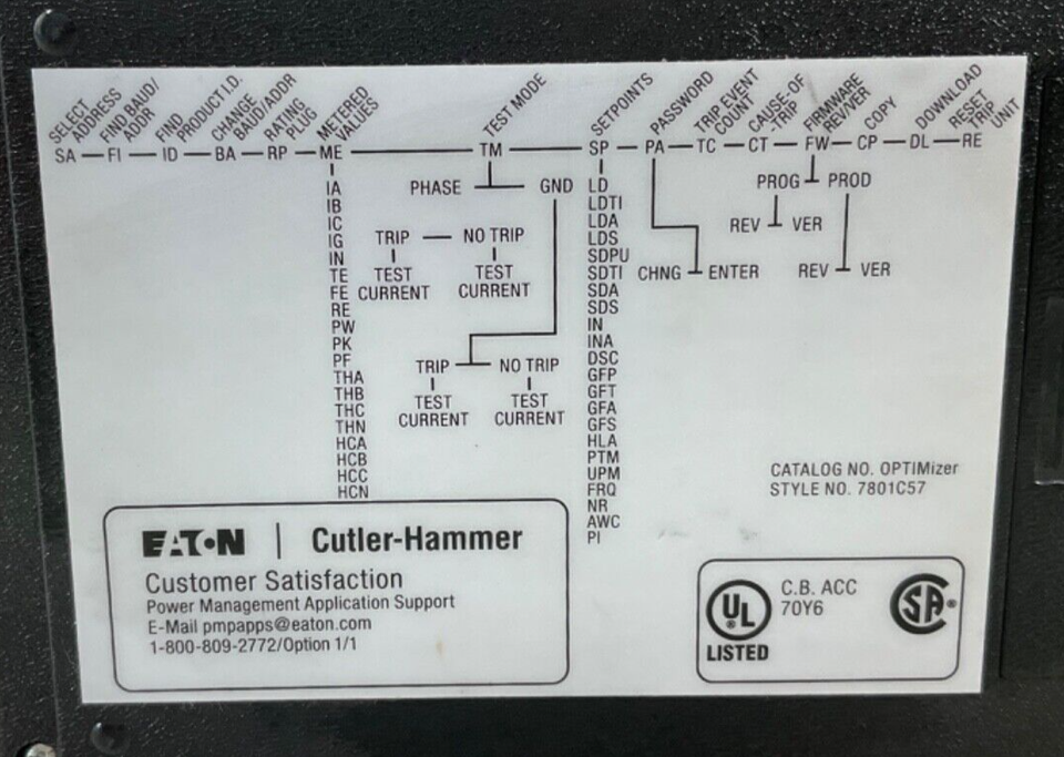 NEW EATON 7801C57G05 DIGITRIP OPTIMIZER STYLE 7801c57 | eBay