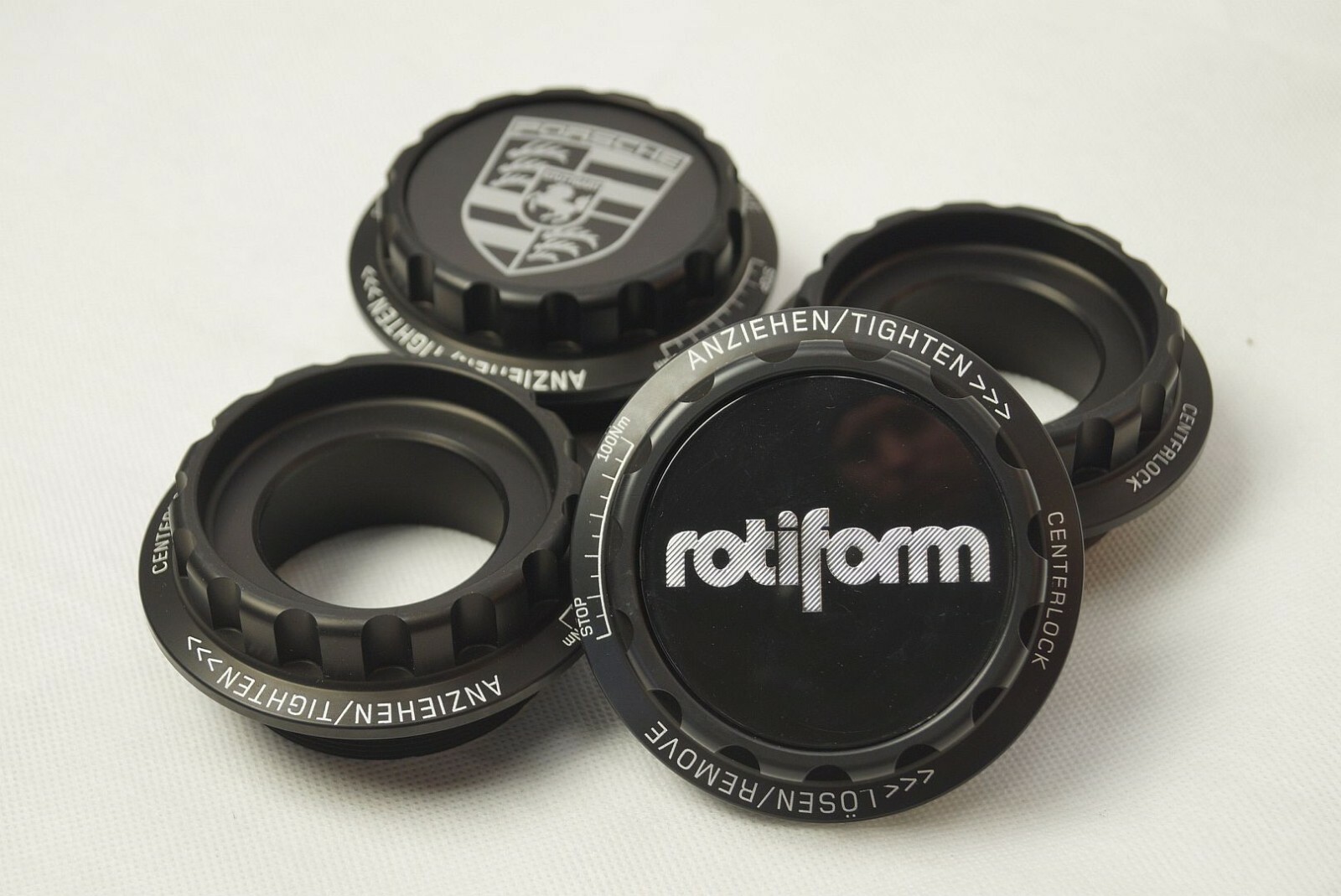 Rotiform RSE Centerlock Nuts Center Cap 18 19 20 Inch Hex Porsche VW ...