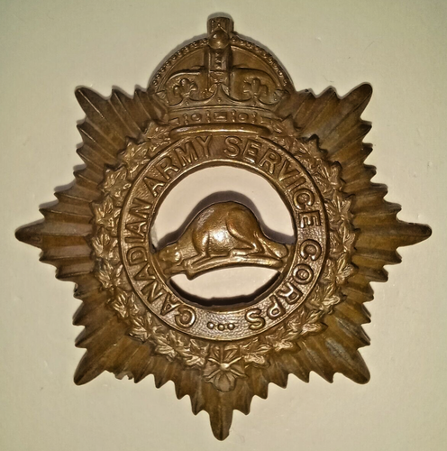 CEF, Canadian Army Service Corps Cap Badge - Canada CEF WW1 | eBay