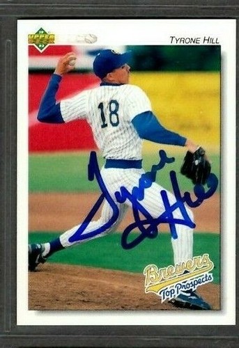 1992 Upper Deck #135 Tyrone Hill Minor Baseball Card Signed Autograph (E30) | eBay