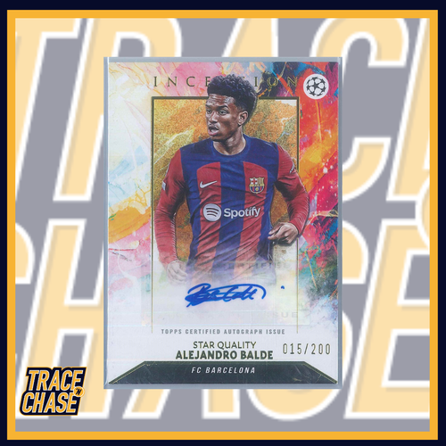 2023-24 Topps Inception UEFA C.C. Alejandro Balde Star Quality Auto 015 ...