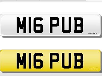 PRIVATE NUMBER PLATE * M16 PUB* LANDLORD*SPY*007 BOND*PX WELCOME ...