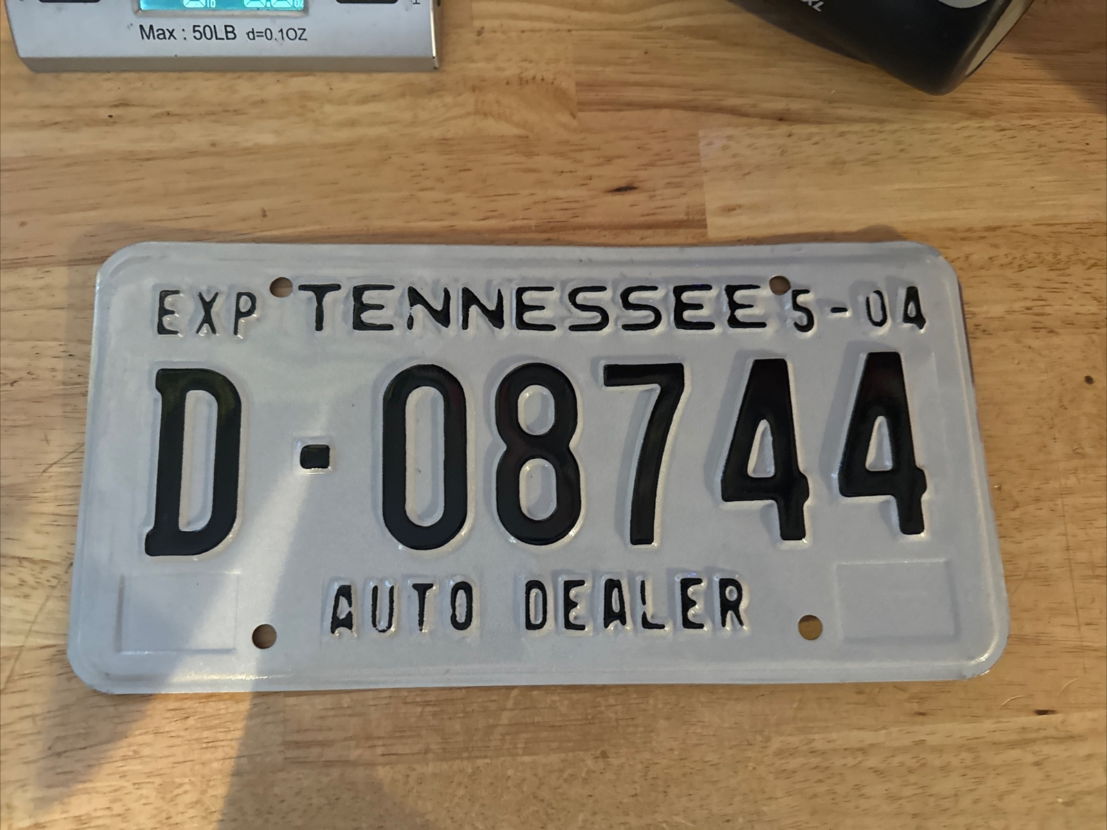 Tennessee Dealer Expired License Plate Original EMBOSSED Reflective ...