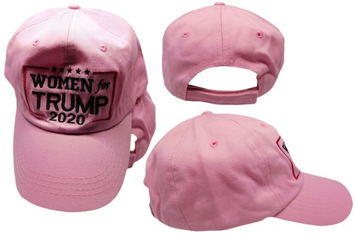 Women For Trump 2020 Pink Washed Black Letters 100% Cotton Embroidered ...