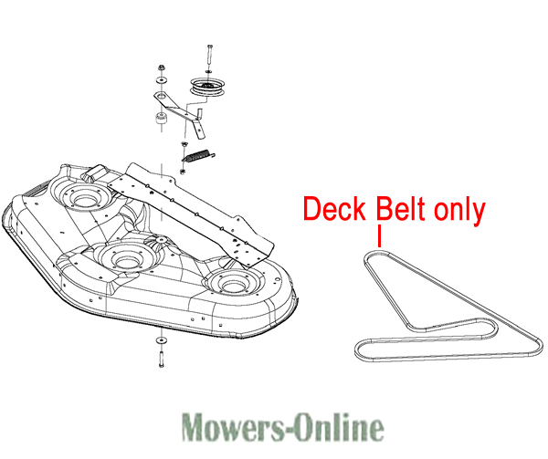 Genuine Snapper ESPX2046 ESPX2246 SPX200 (46" deck) Deck Belt 1719911SM ...
