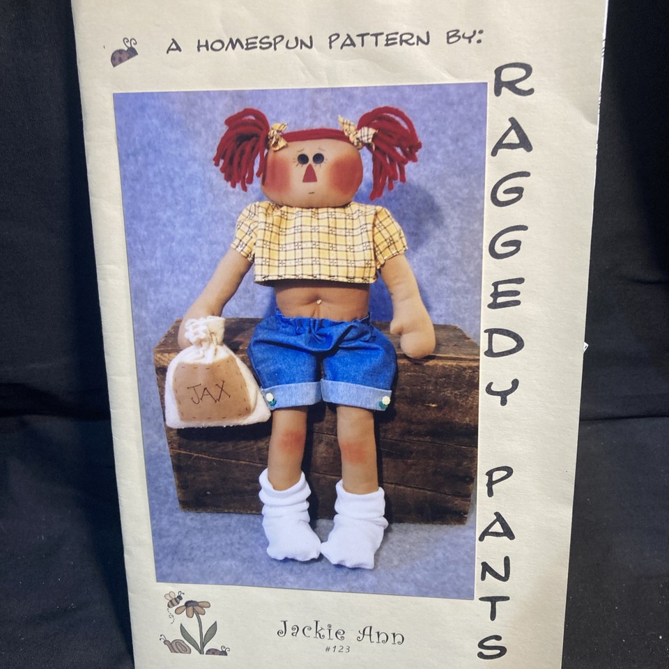 Raggedy Pants "Jackie Ann #123 22” Raggedy “ Pattern UNCUT | eBay