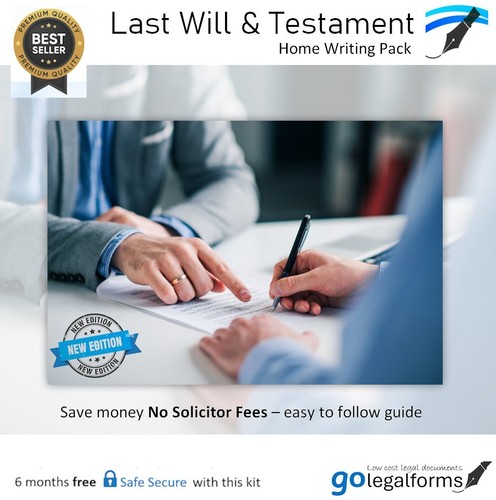 Budget Home Will writing kit Last Will & Testament Pack | eBay UK