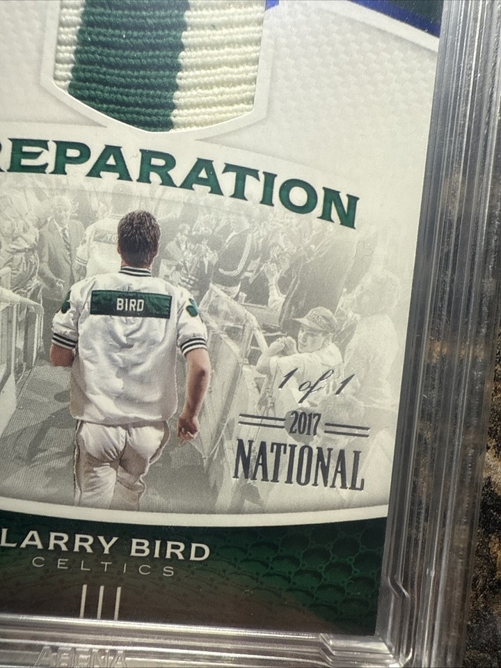 2016-17 Limited Larry Bird Patch 1/1 Preparation Celtics MVP Champ HOF ...