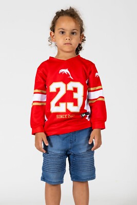 NRL Kids 'Quarterback' Pullover - Dolphins - Infant - Jumper | eBay ...