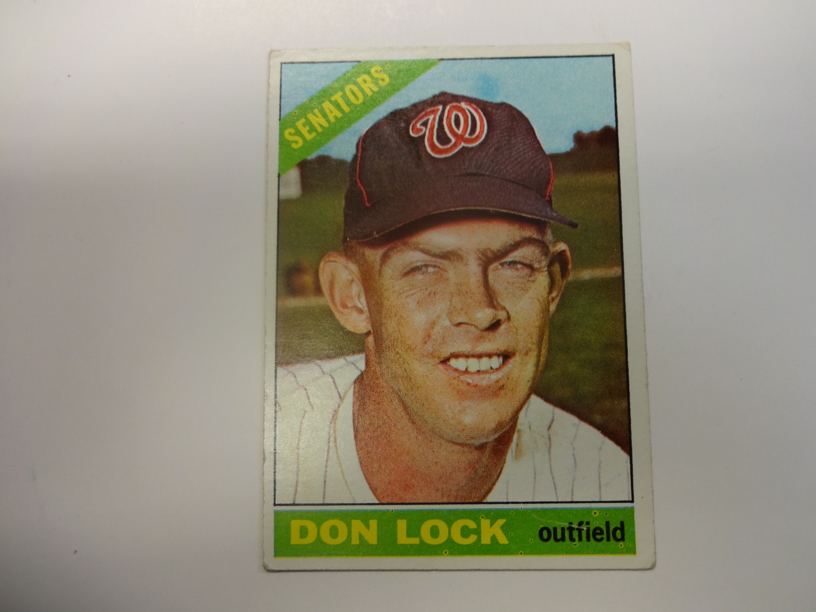 1966 Topps Baseball Don Lock Card #165 Washington Senators | eBay