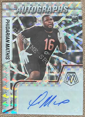 Phidarian Mathis 2022 Panini Mosaic Autograph Silver Prizm Rookie #RAM ...