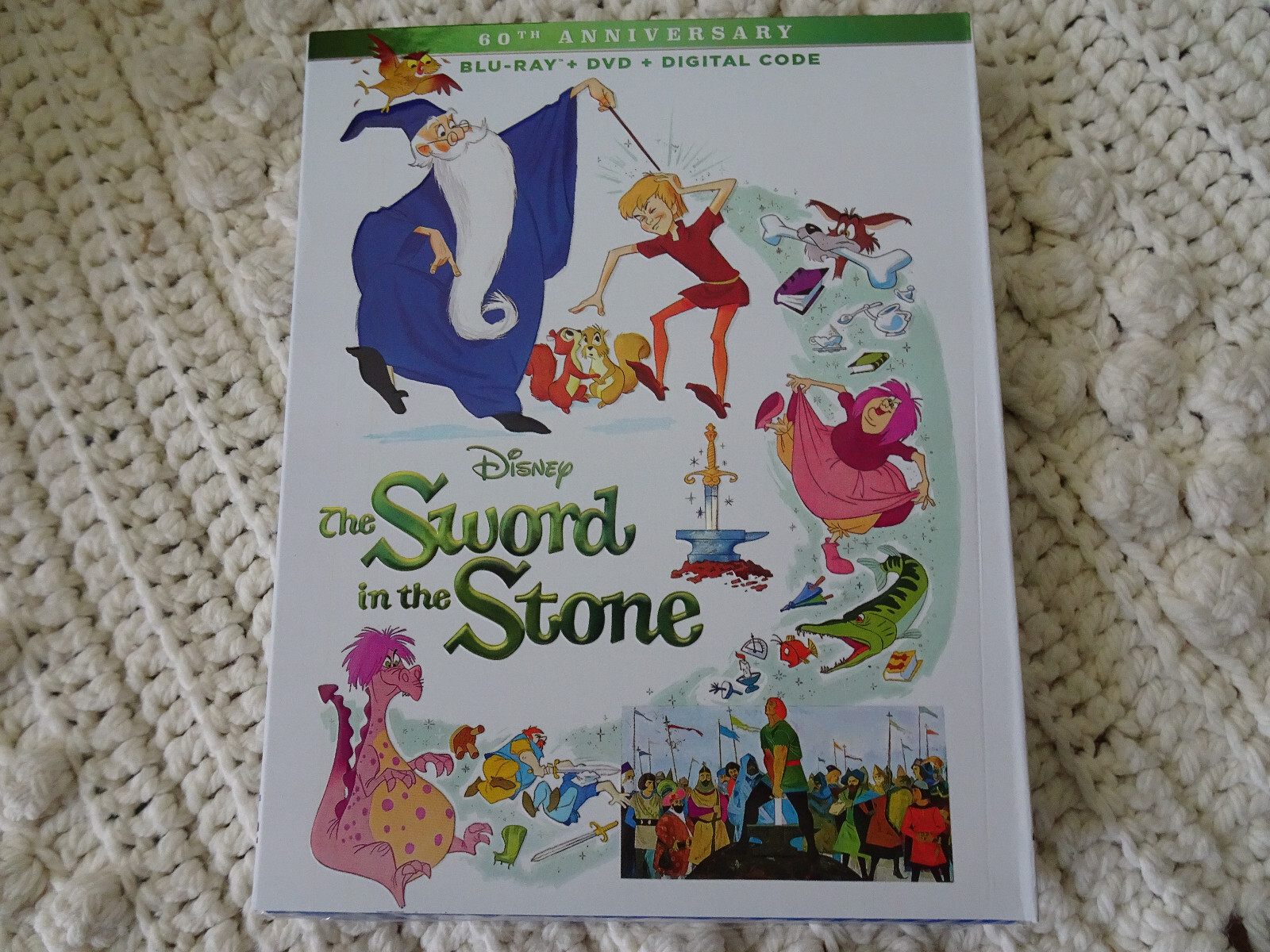 Disney The SWORD in the STONE 60th Anniversary Blu-ray/DVD/Digital | eBay