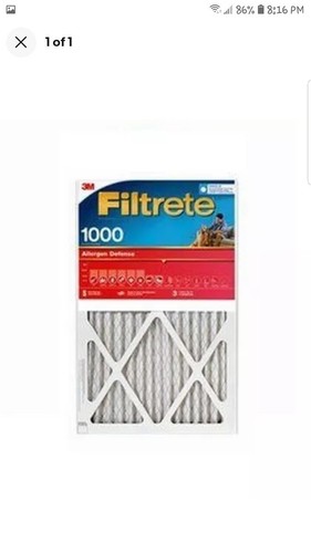 3M Filtrete Micro Allergen Defense Pleated Furnace Filters, Red MPR ...
