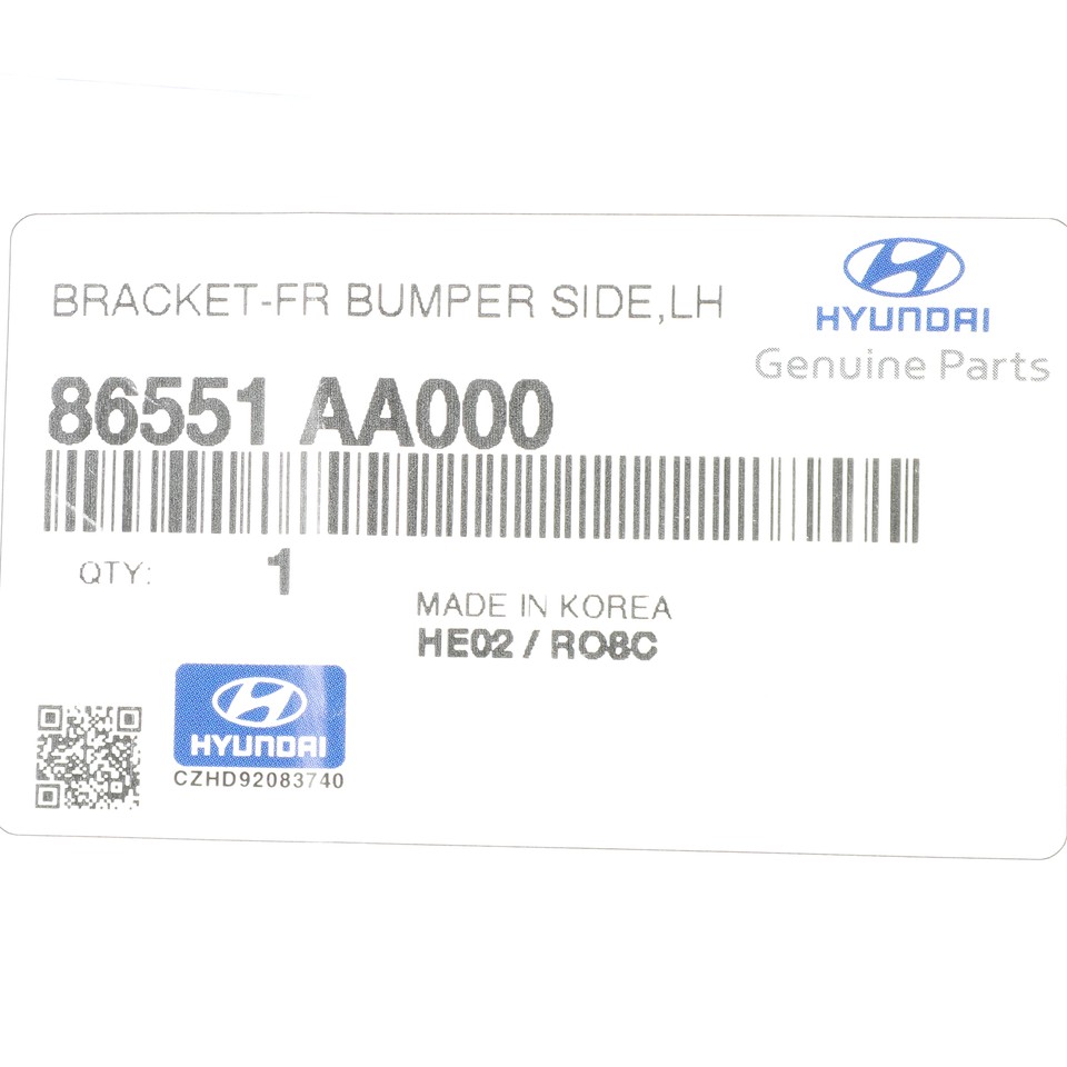 OEM NEW HYUNDAI 2021-2022 Elantra Front Bumper Cover Left Bracket 86551 ...