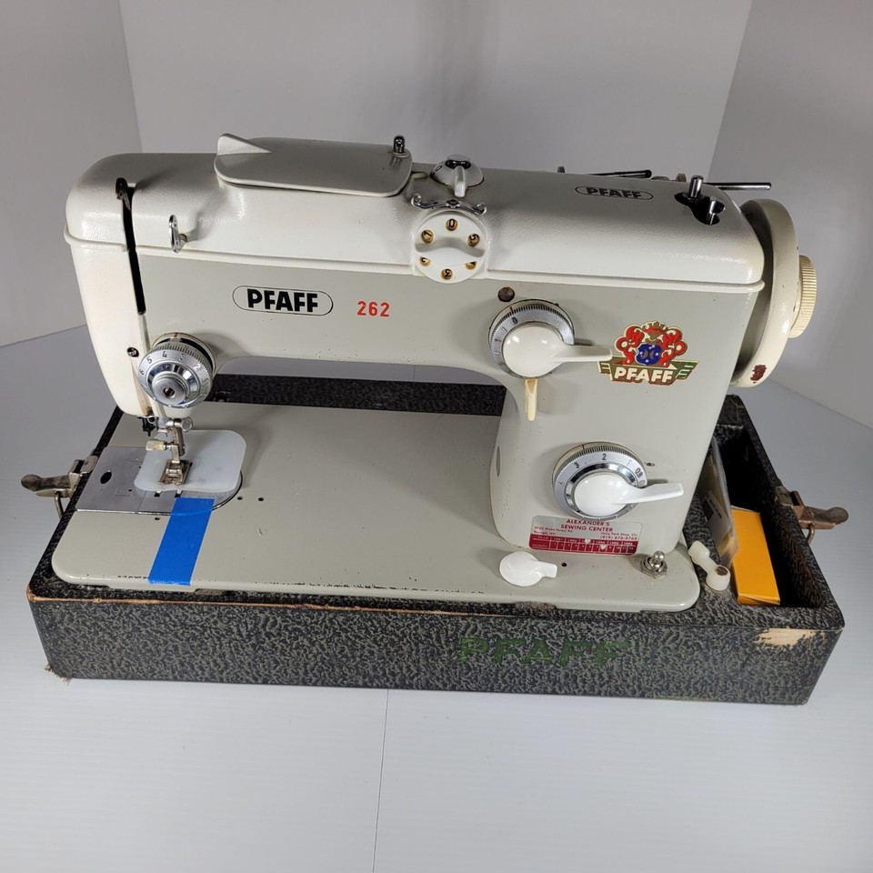 Vintage PFAFF 262 Sewing Machine Made in Germany W Case Heavy Duty NO ...