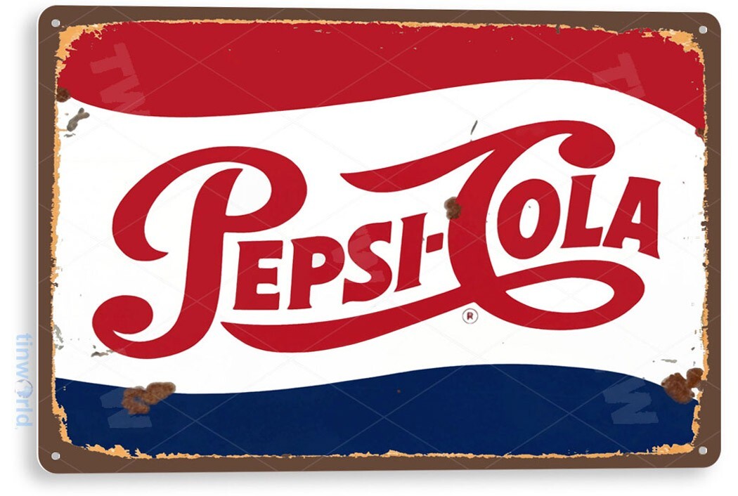 TIN SIGN Pepsi Cola Retro Metal Décor Wall Art Soda Store Shop A563 | eBay