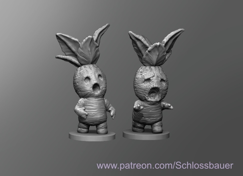 Mandragora (Both) Monster Manual 28mm Scale DND D&D Tabletop Miniature ...