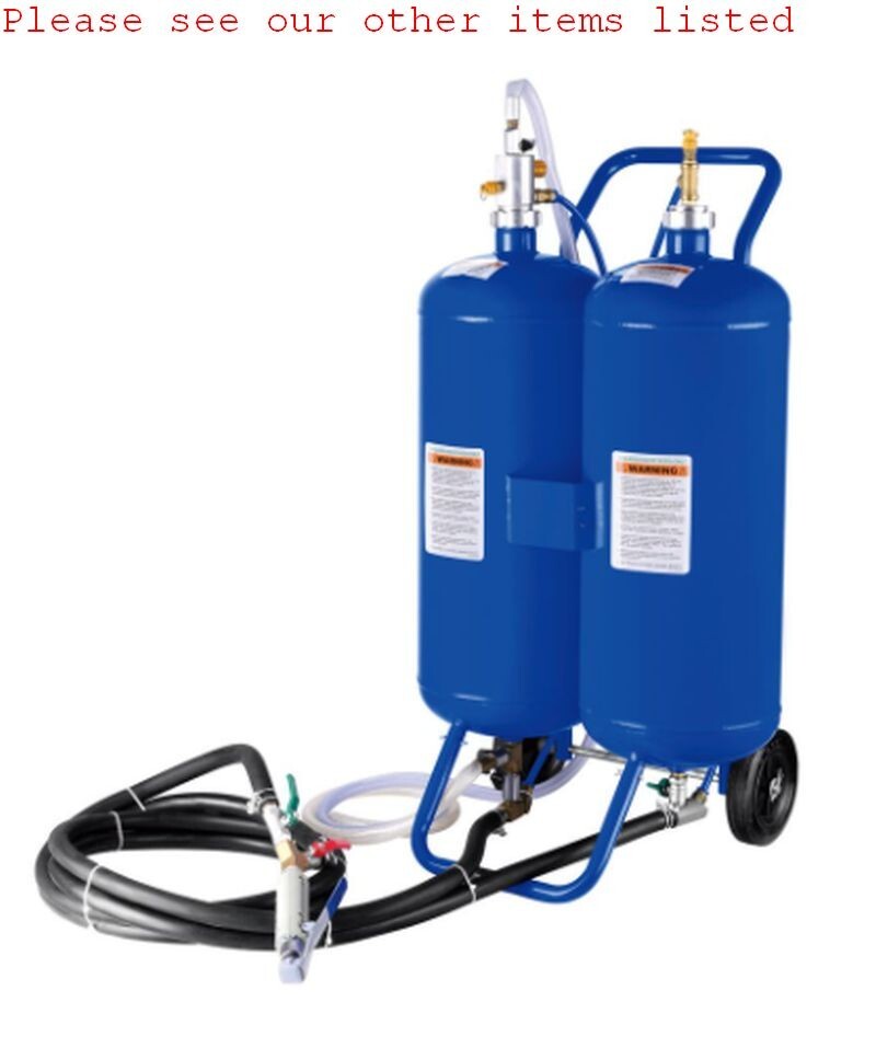 Sand Blaster Abrasive Grit Blasting and Soda Blasting Twin Tank Dual ...