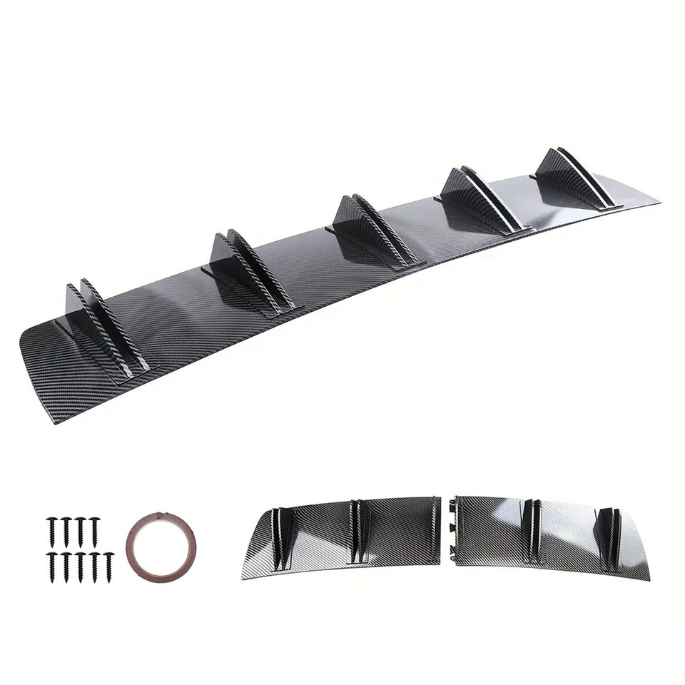 For Chrysler 200 2011-2017 Rear Diffuser Bumper Spoiler Splitter 5 Fins ...