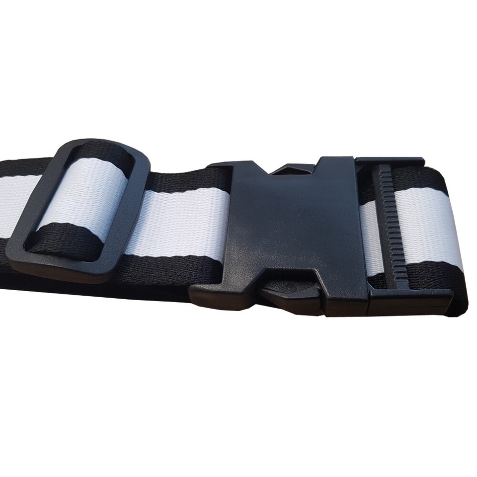 10 x Sublimation Blank Luggage/Suitcase Printable Straps - Black ...