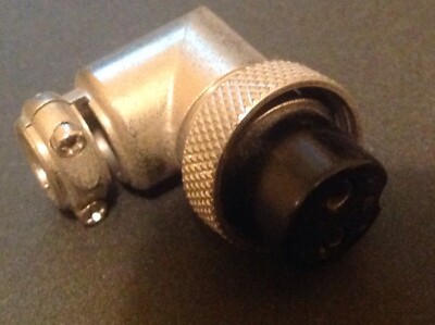 2 Pin Right Angled Mic Socket ( i.e.: to fit radio with pins on) | eBay UK