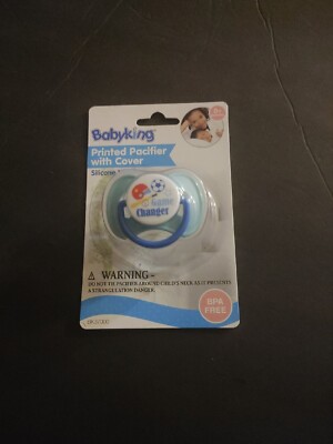 Baby King Printed Pacifier With Cover Game Changer | eBay