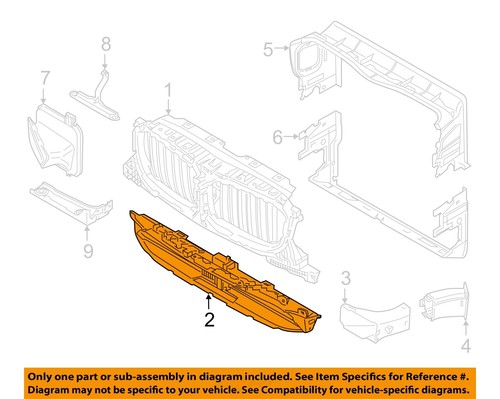 BMW OEM 18-21 X3,X4 Radiator Support Air Intake-Shutter 51137497231 | eBay