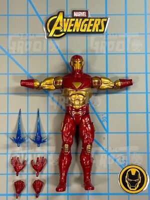 Marvel Legends Modular Iron Man Action Figure Ursa Major Wave Complete ...