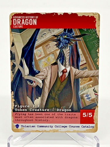 Tolarian Community College 5/5 Dragon Token Kickstarter The Professor ...