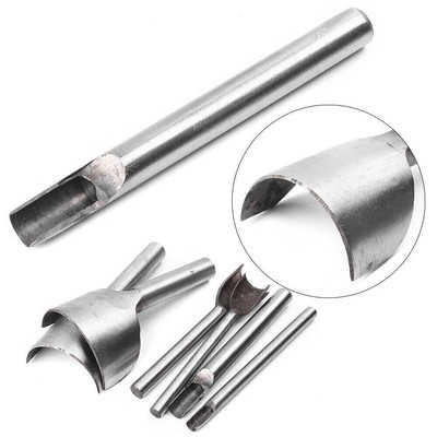 5-50MM DIY Leather Craft Half-Round Cutter Punch Strap Tools Kit Belt ...