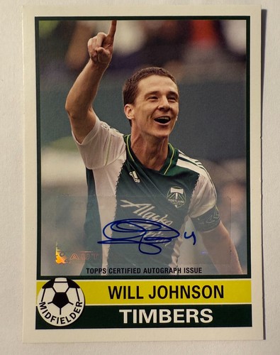 2014 topps MLS Auto Will Johnson. insert card. | eBay