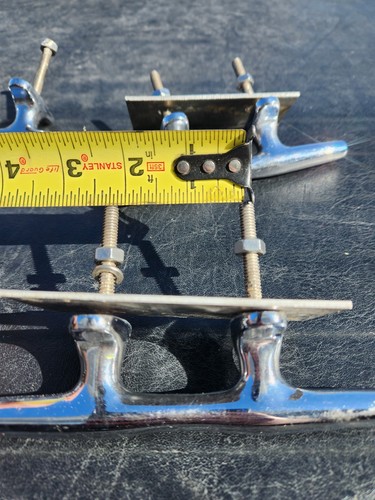 4 Used 6" Chrome Perko Boat Cleats Hardware FreshWater Glastron Larson ...