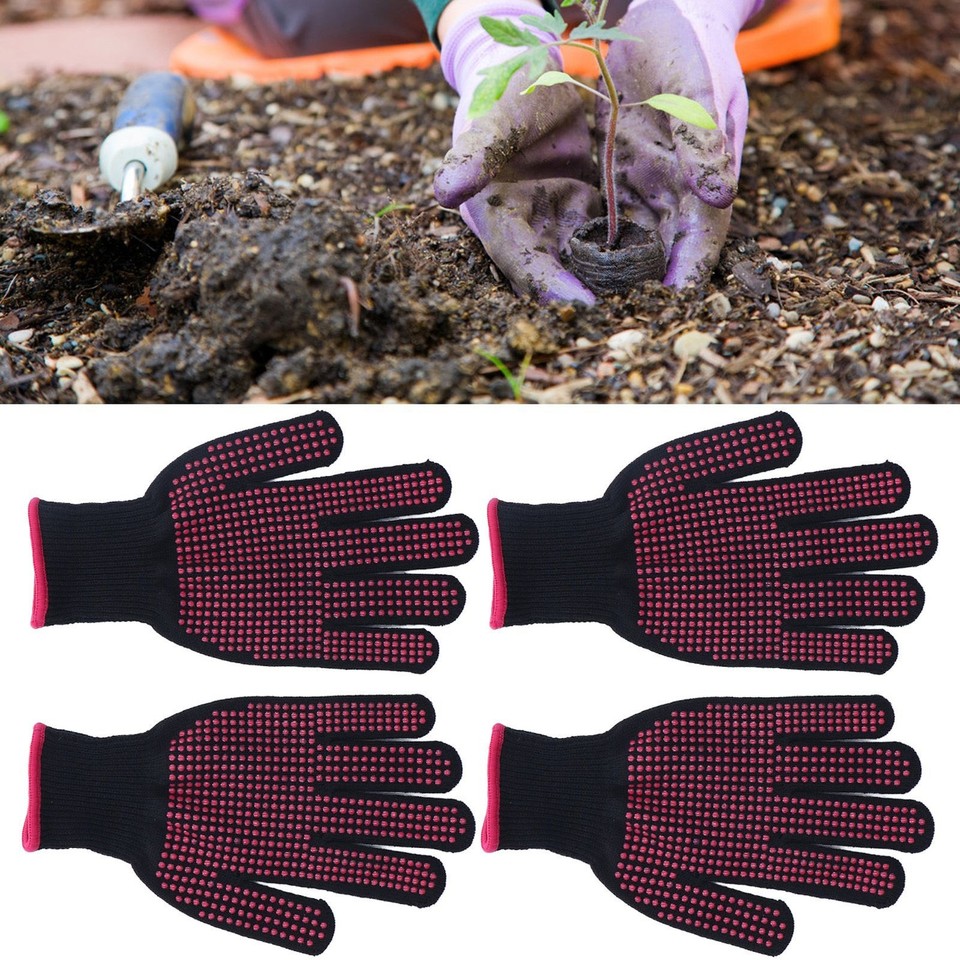 2 Pairs Cut Resistant Gloves Kitchen Gardening Safety for Wood Carving ...