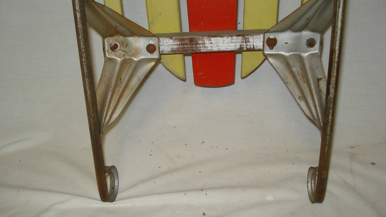 Ex. Rare Vintage 1940's Red Rocket Sled w/ P-38 Lightning Plane Decal ...