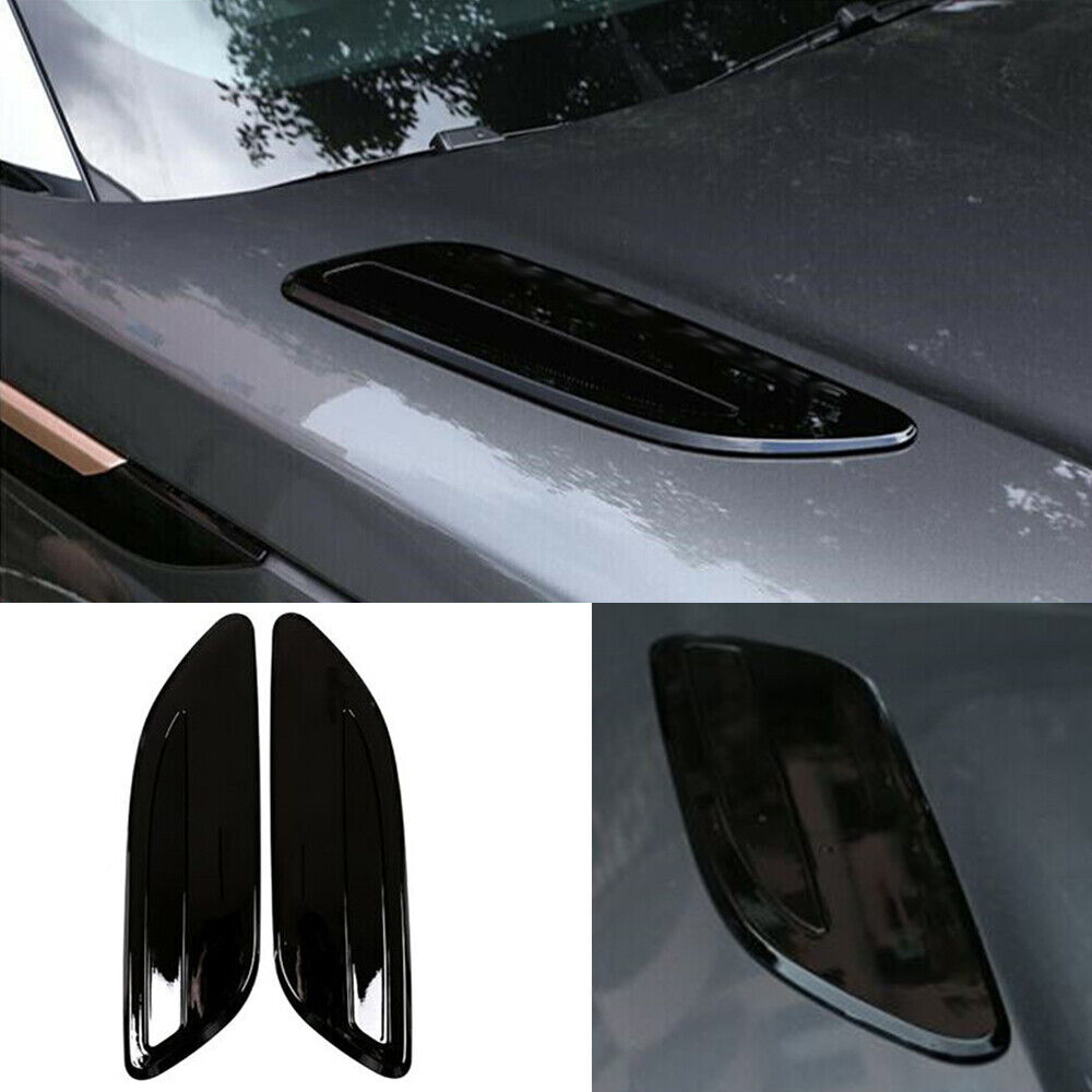Gloss Black Hood Air Outlet Vent Cover For Land Rover Range Rover Velar ...