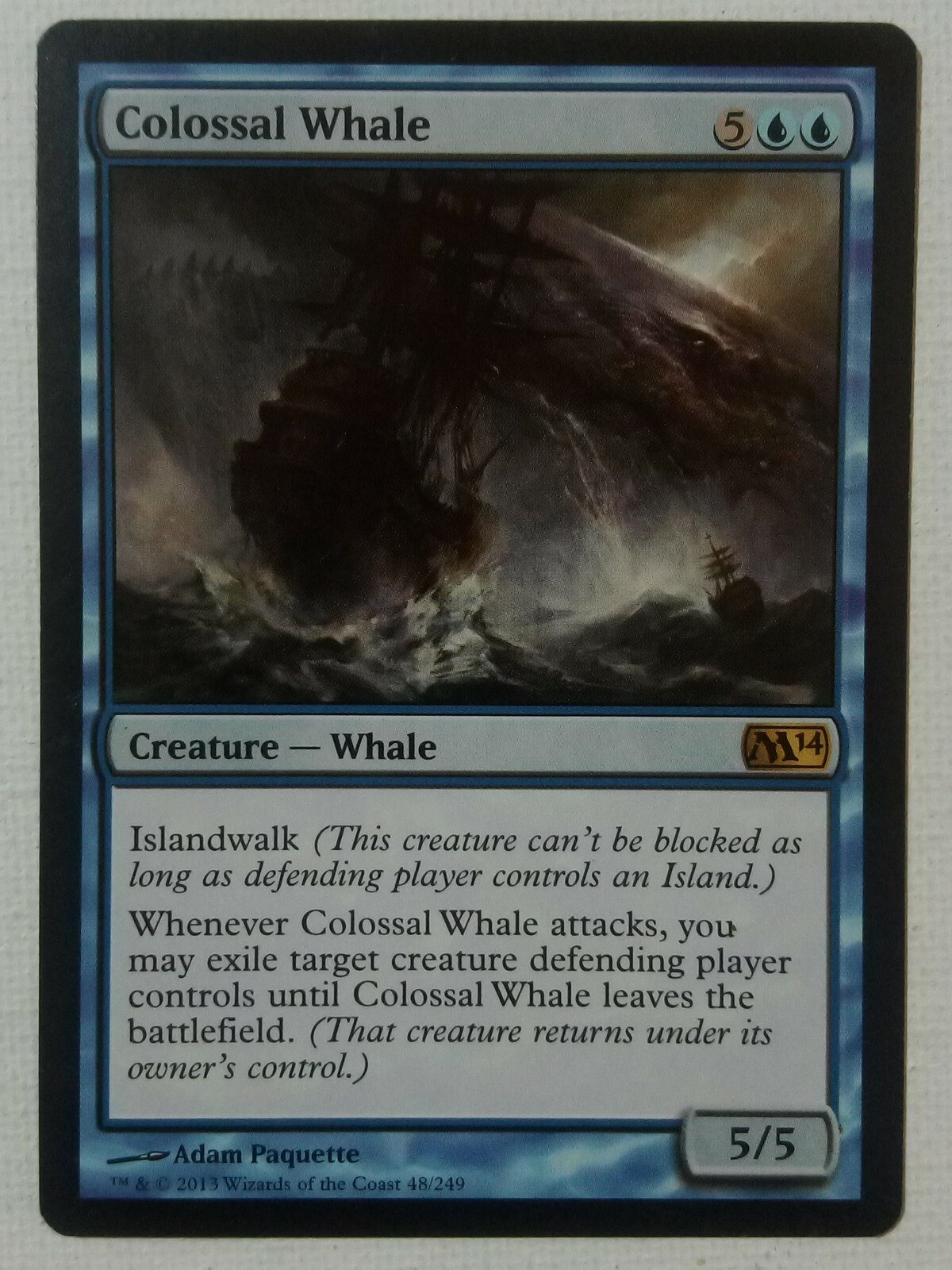 MTG Colossal Whale Magic 2014 48/249 Regular Rare | eBay