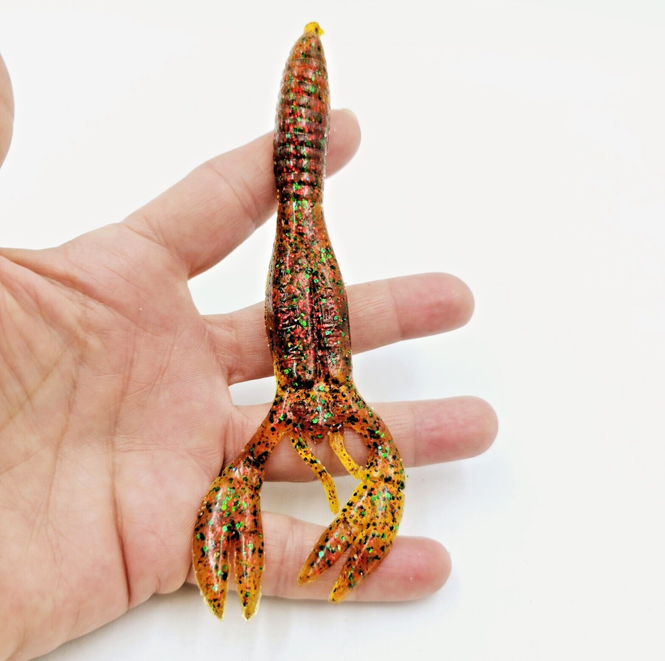 Gene Larew 6" Hawg Salt Craw 5 Count You Choose Color Bass Fishing | eBay